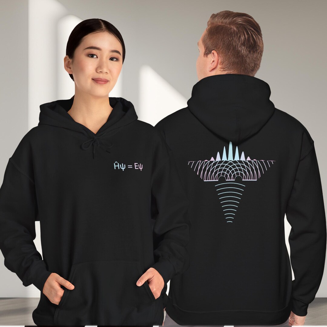 Physics Hoodie - Double Slit Experiment Hoodie - Schrodinger's Equation ...