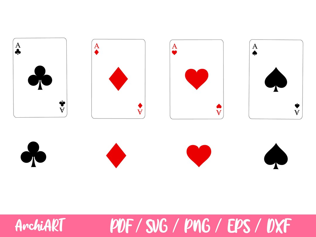Playing Cards Svg, Aces Svg, Poker Cards Svg, Royal Flush Clip Art ...