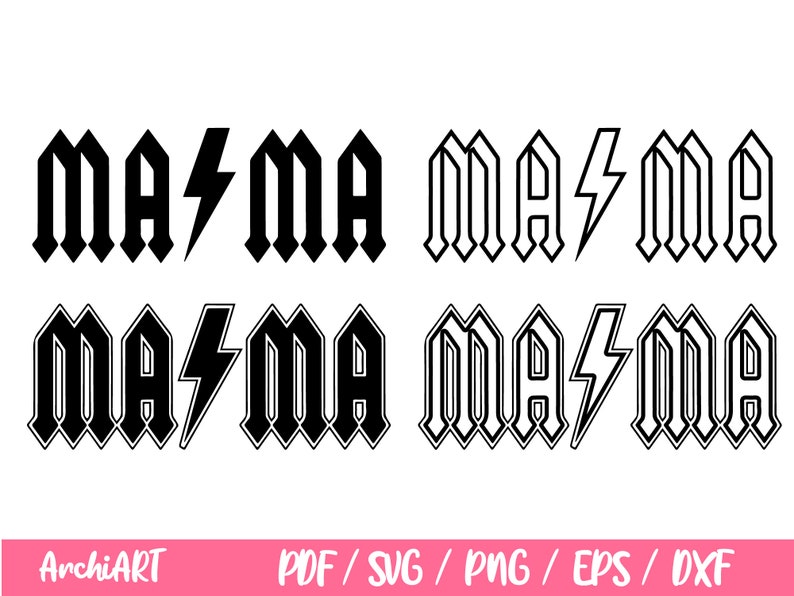 Mama Svg Bundle Rocker Mama Svg Stacked Mama Svg Leopard Mama - Etsy