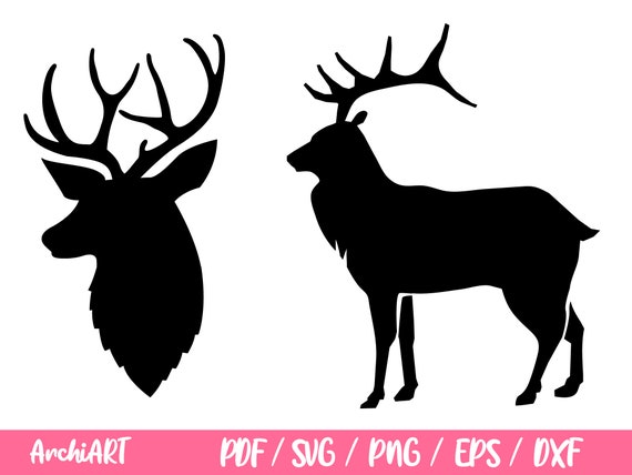 Deer Bundle Svgdeer Svgnature Deer Svg File Animals Svg - Etsy