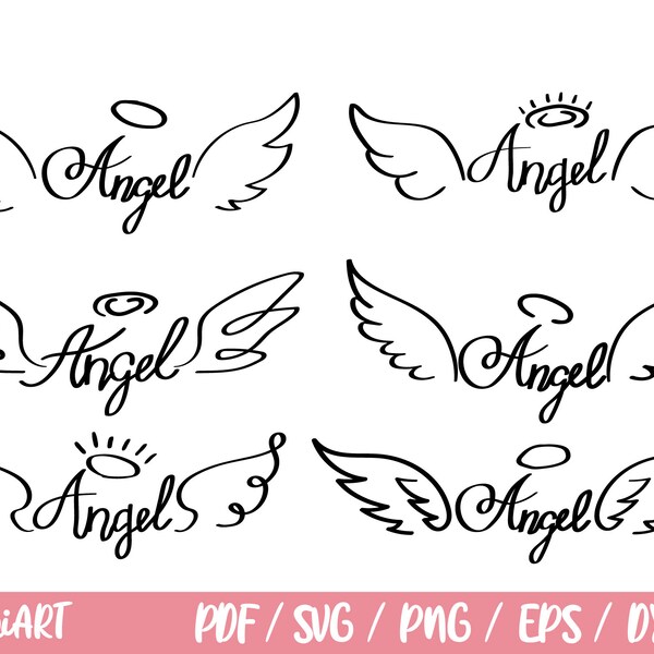 Angel Wings Svg - Etsy