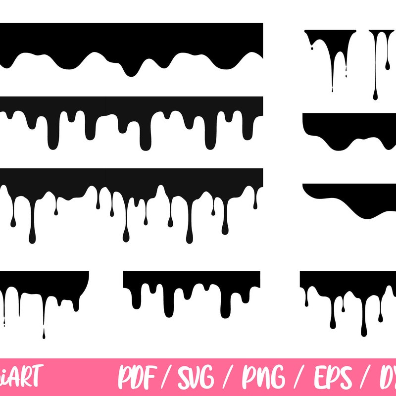 Drip Svg - Etsy