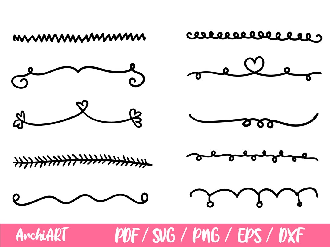 Decorative Elements SVG, Ornaments Svg, Flourishes SVG, Swirls SVG ...