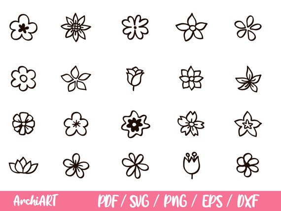 Flower Svg Bundle Floral Svg Bundle Flower Svg Floral - Etsy Australia