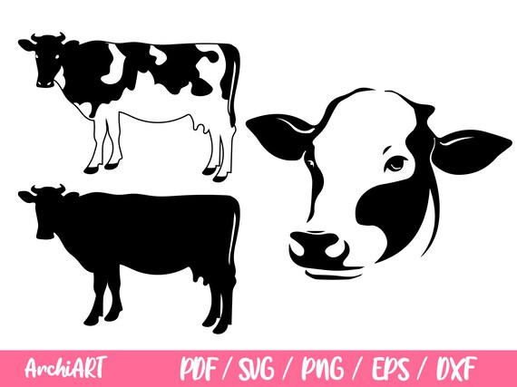Cute Cow Svg Baby Cow Svg Cow Svg Cow Print Svg Farm Svg - Etsy
