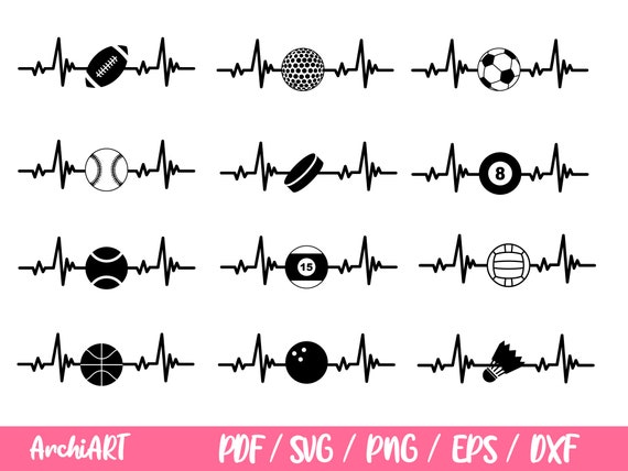 Heartbeat Svg Bundleheart Beat Svgheartbeat - Etsy
