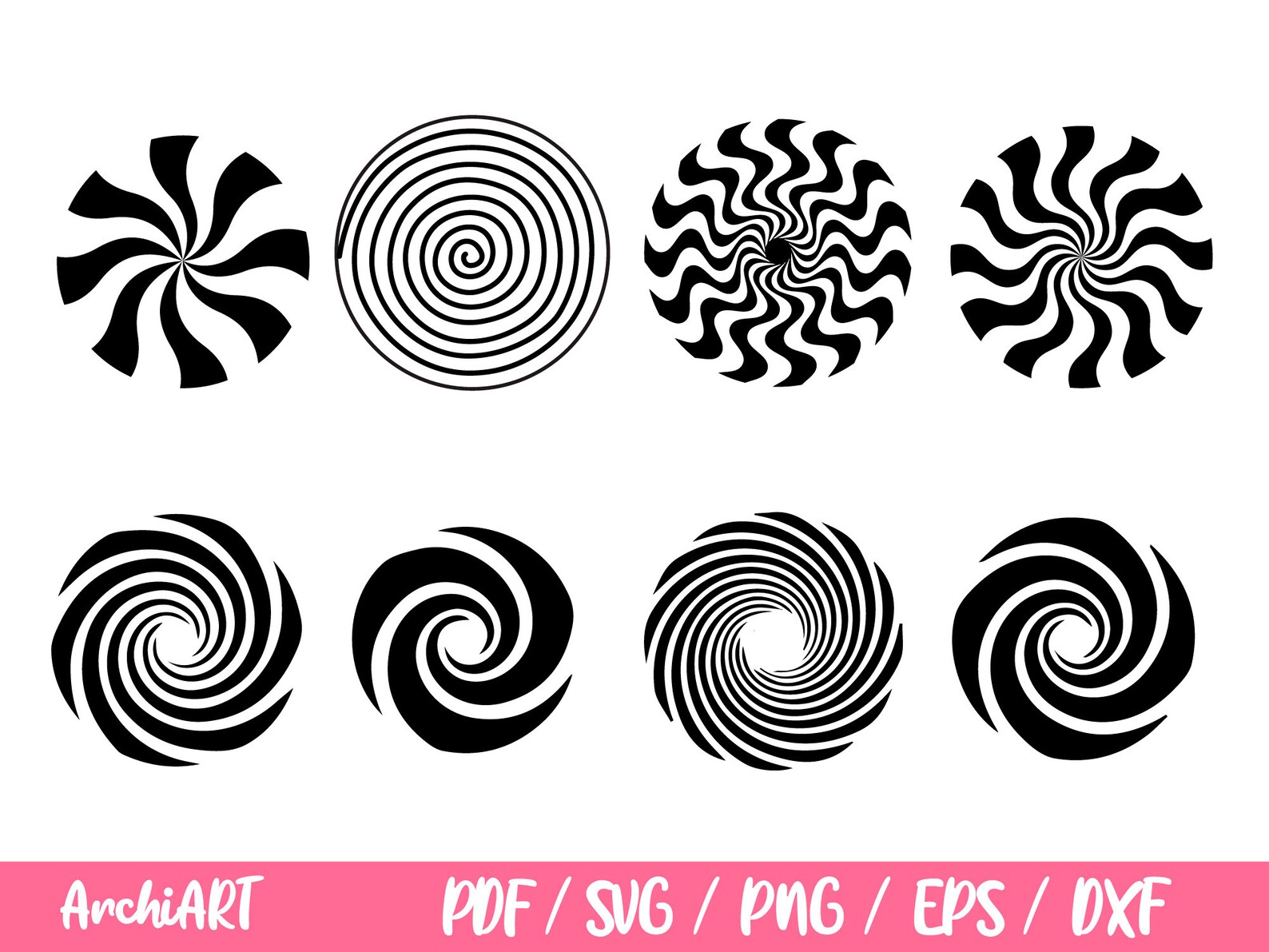 Optical Illusion 8 SVG Bundle. Optical Illusion Bundle Silhouette ...