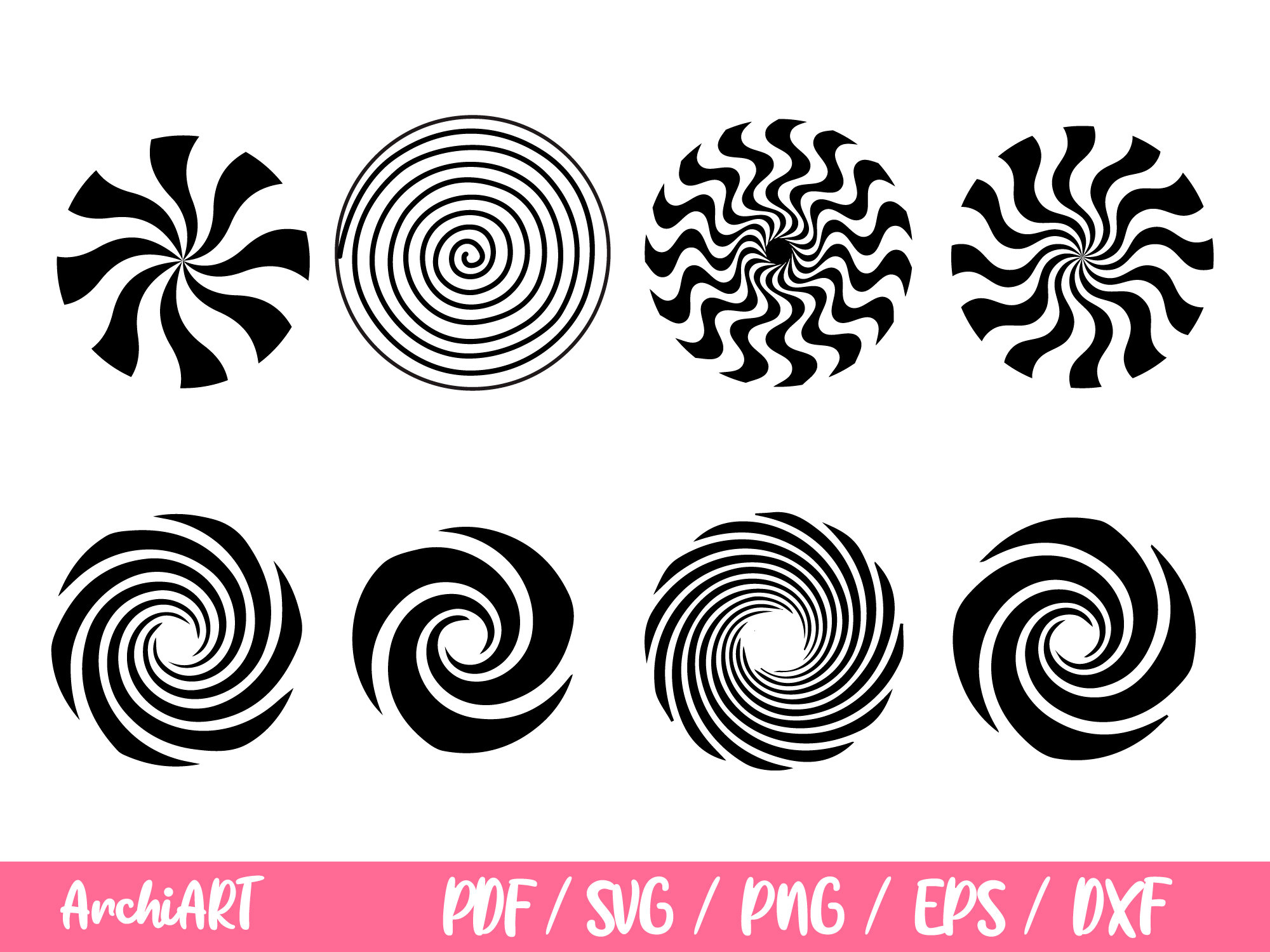Optical Illusion 8 SVG Bundle. Optical Illusion Bundle Silhouette ...