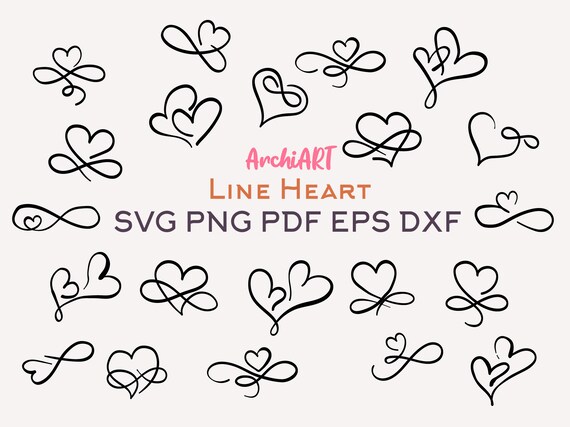 Line Heart Svg Doodle Heart Svg Hand Drawn Heart Svg Heart - Etsy