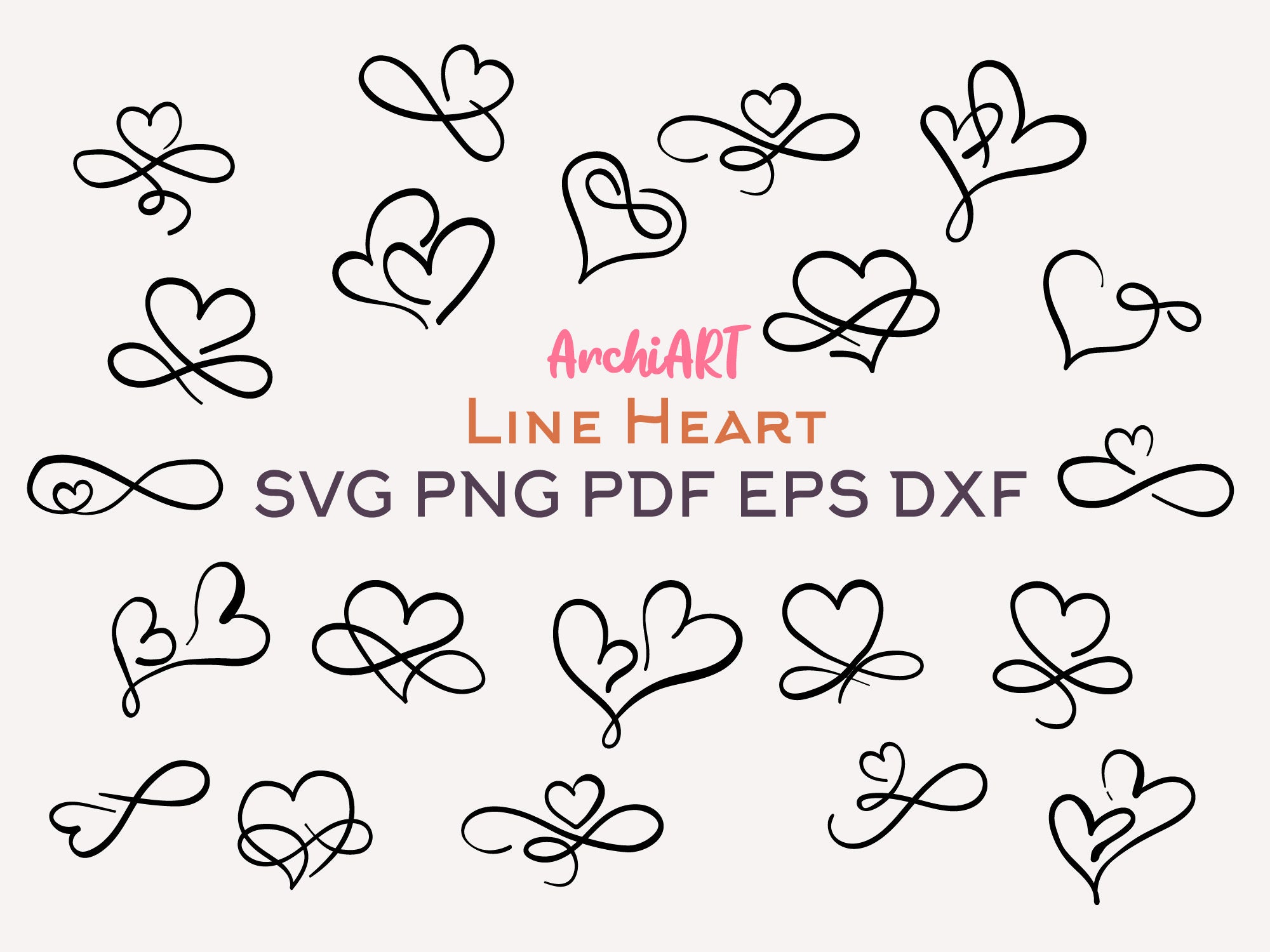 Line Heart Svg, Doodle Heart Svg, Hand Drawn Heart Svg, Heart Svg ...