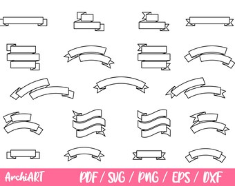 Banner Svg Bundle, Banner Clipart, Banner Png, Banner Vector, Banner ...