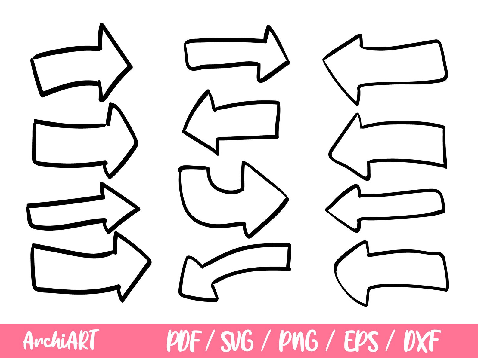 Arrow Svg, Heart Arrow Svg, Arrows Clipart Hand Drawn Arrow Clip Art ...