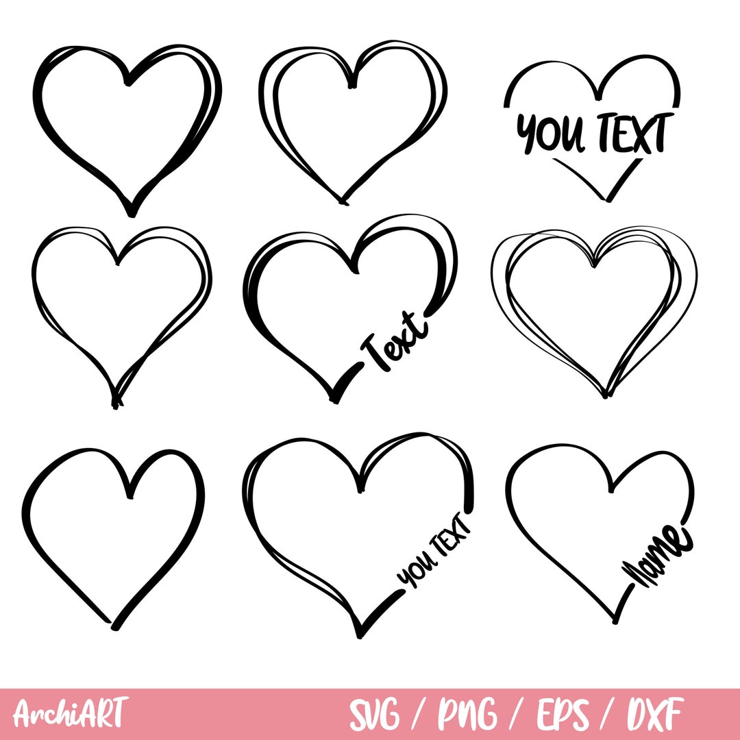 Valentine Heart Cut File, PNG, Cut File, Cricut, Silhouette, Commercial ...