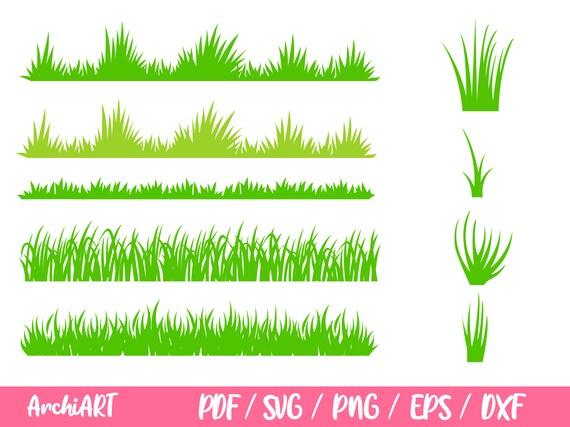 Grassy Tufts SVG PNG JPG Digital Cut File Commercial Use - Etsy