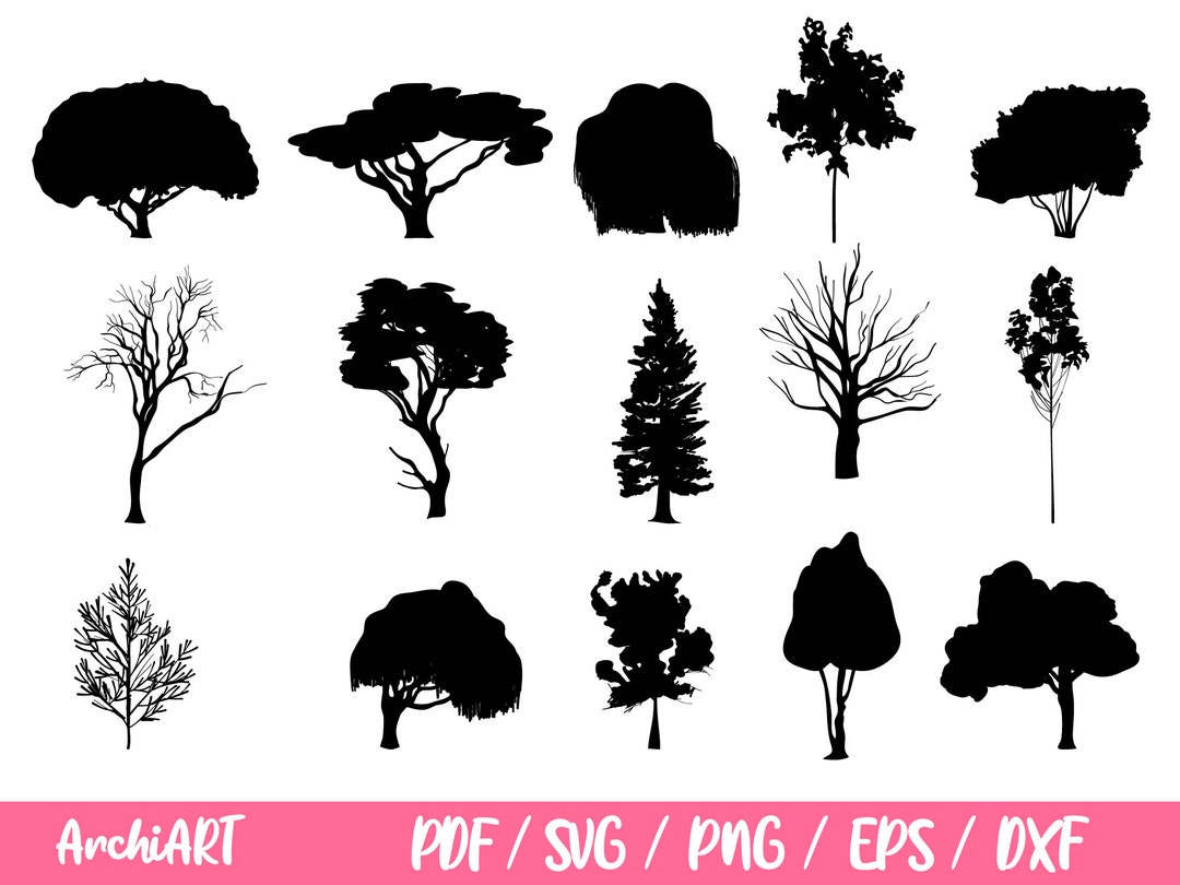Tree Svg Bundle, Woodland Svg, Png, Forest Svg Bundle, Camping Svg ...