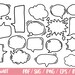 Speech Bubble SVG, Speech Bubble Clipart, Comic Speech Bubble Svg ...