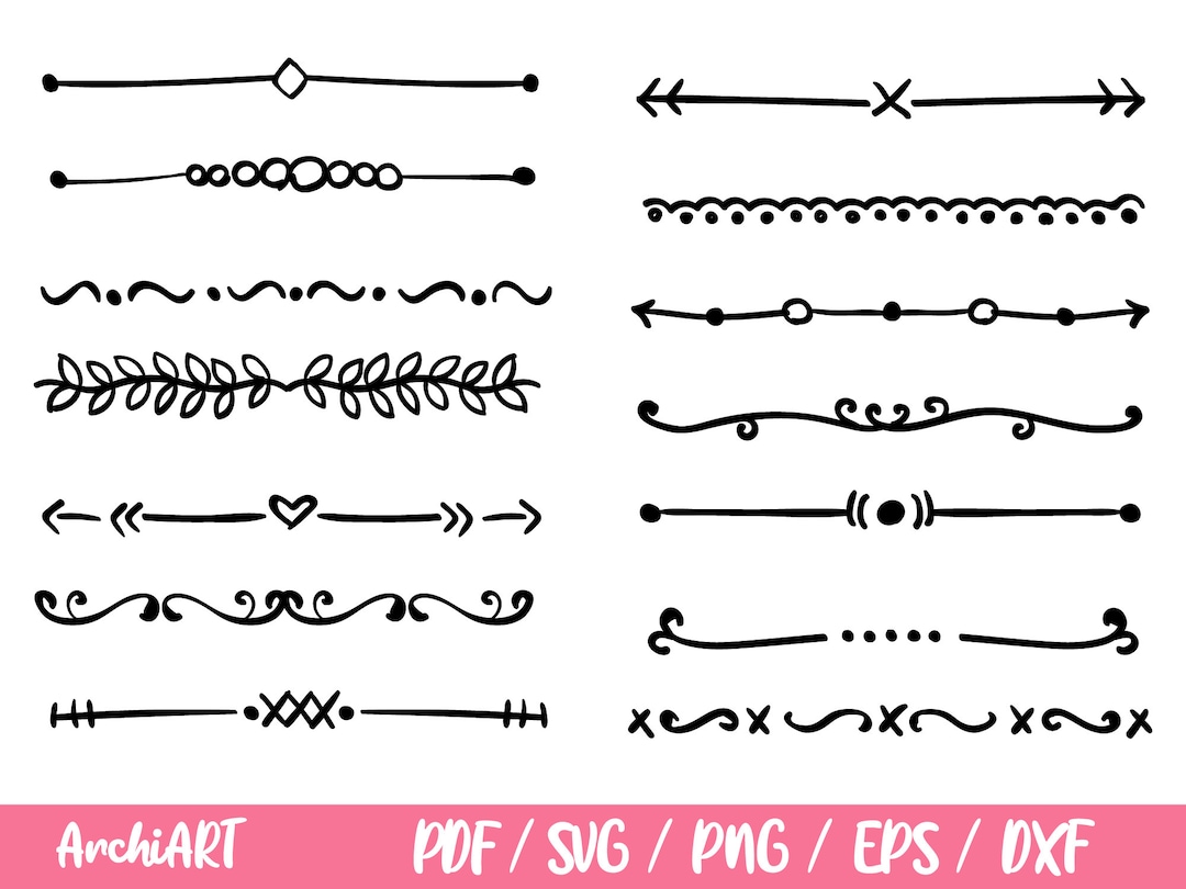 Text Divider Svg, Flourish Svg, Swirl Svg, Text Decoration Svg, Floral ...