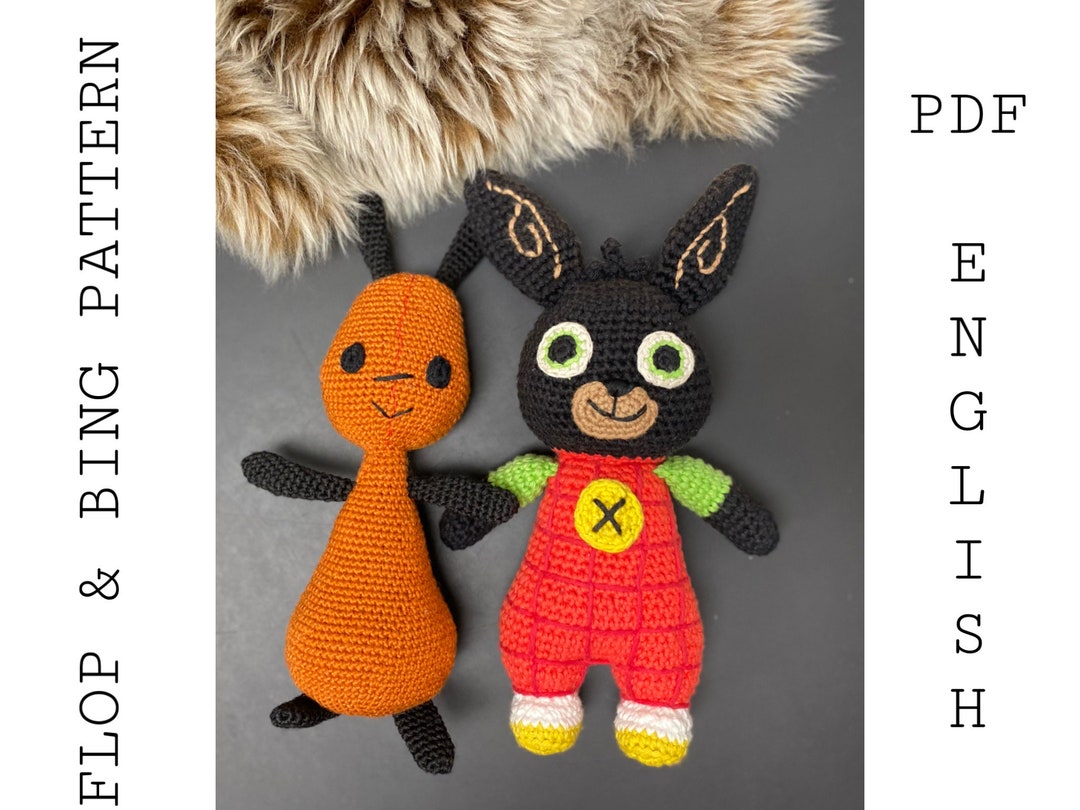 Bing Bunny and Flop Amigurumi, Crochet Pattern in English - Etsy