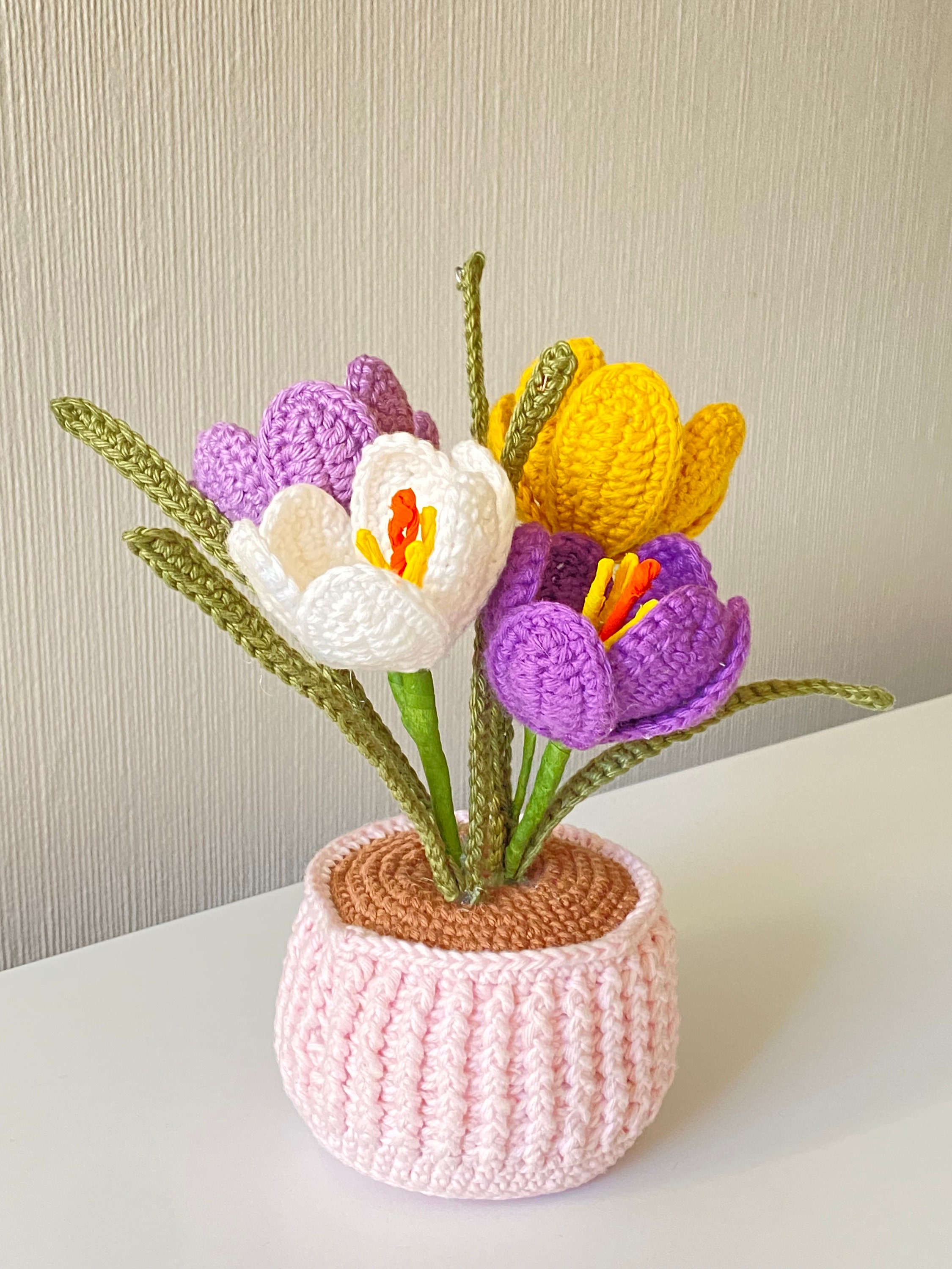 Crocus Crochet Pattern Crocus Flower Pdf Crochet Flower - Etsy Norway
