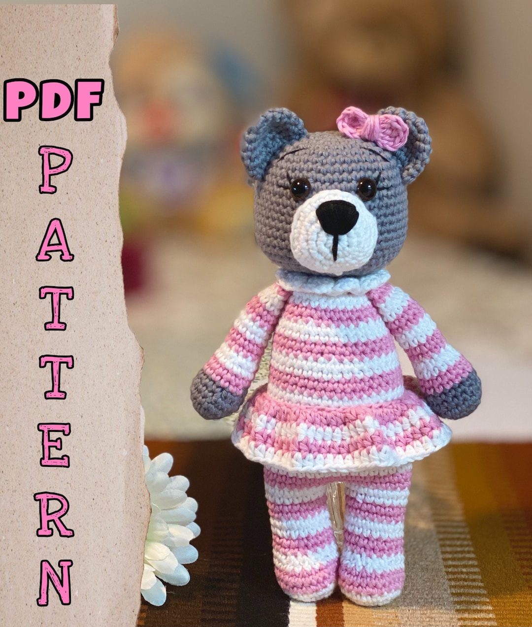 FREE Teddy Bear Crochet Pattern - Amigurumi Bear Tutorial - Jolly the ...