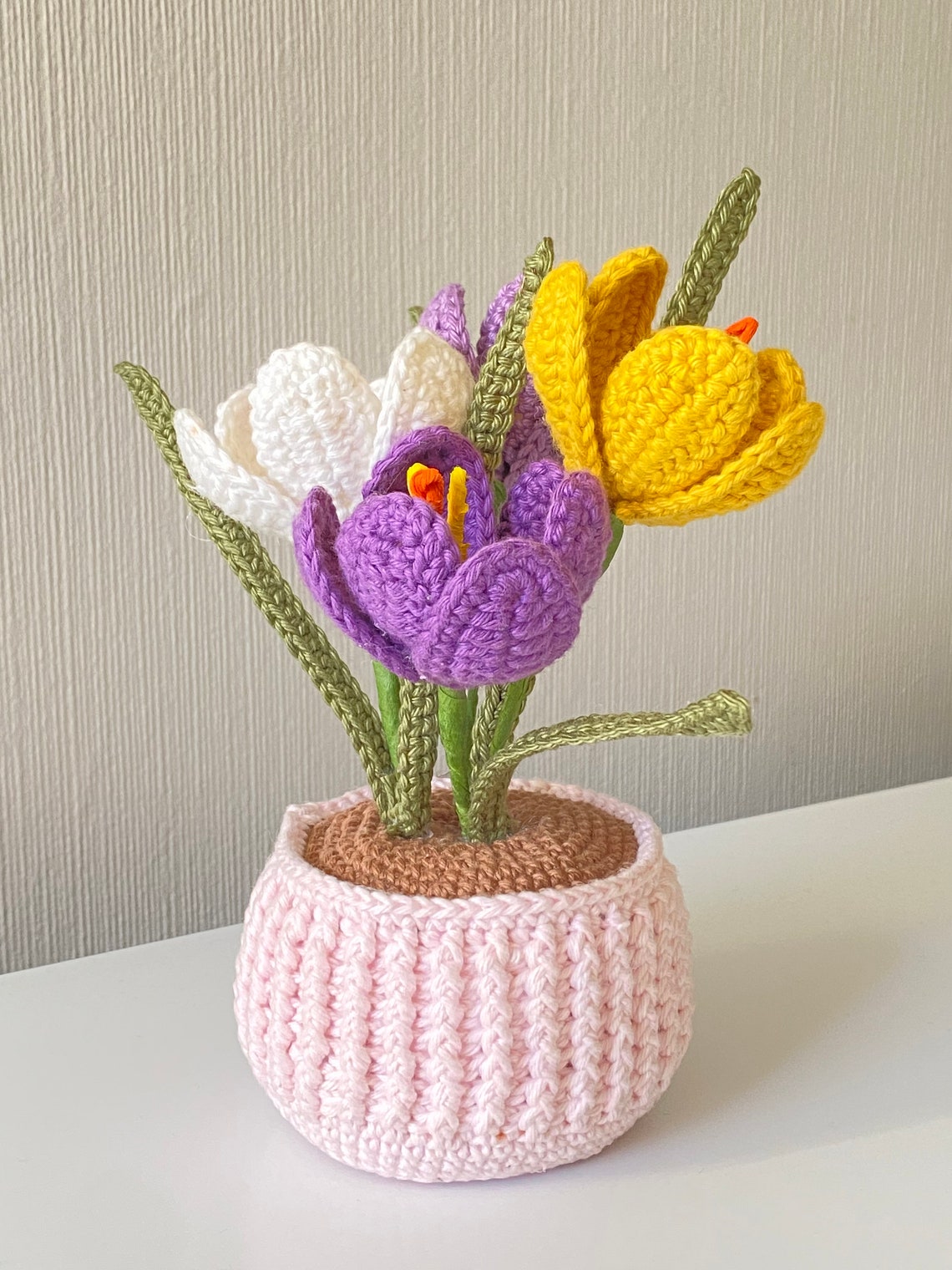 Crocus Crochet Pattern Crocus Flower Pdf Crochet Flower - Etsy Norway