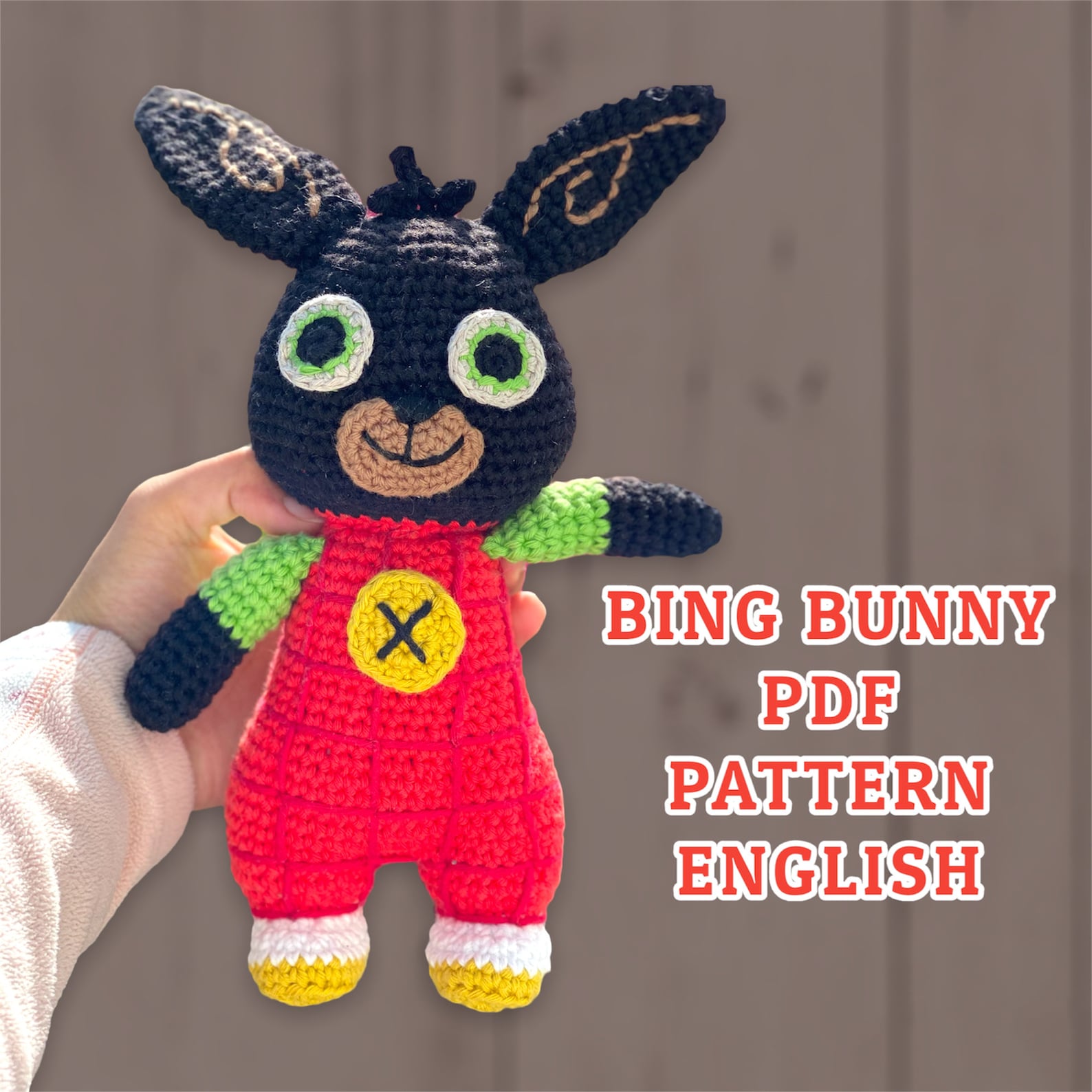 Bing Bunny Crochet Amigurumi Pdf Pattern in English - Etsy