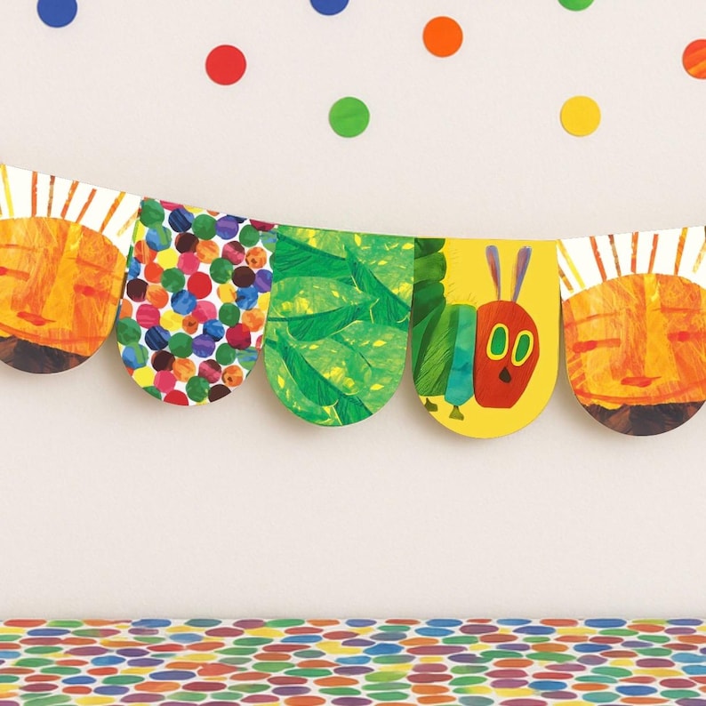 The Very Hungry Caterpillar Printable Bunting – Instant Digital ...
