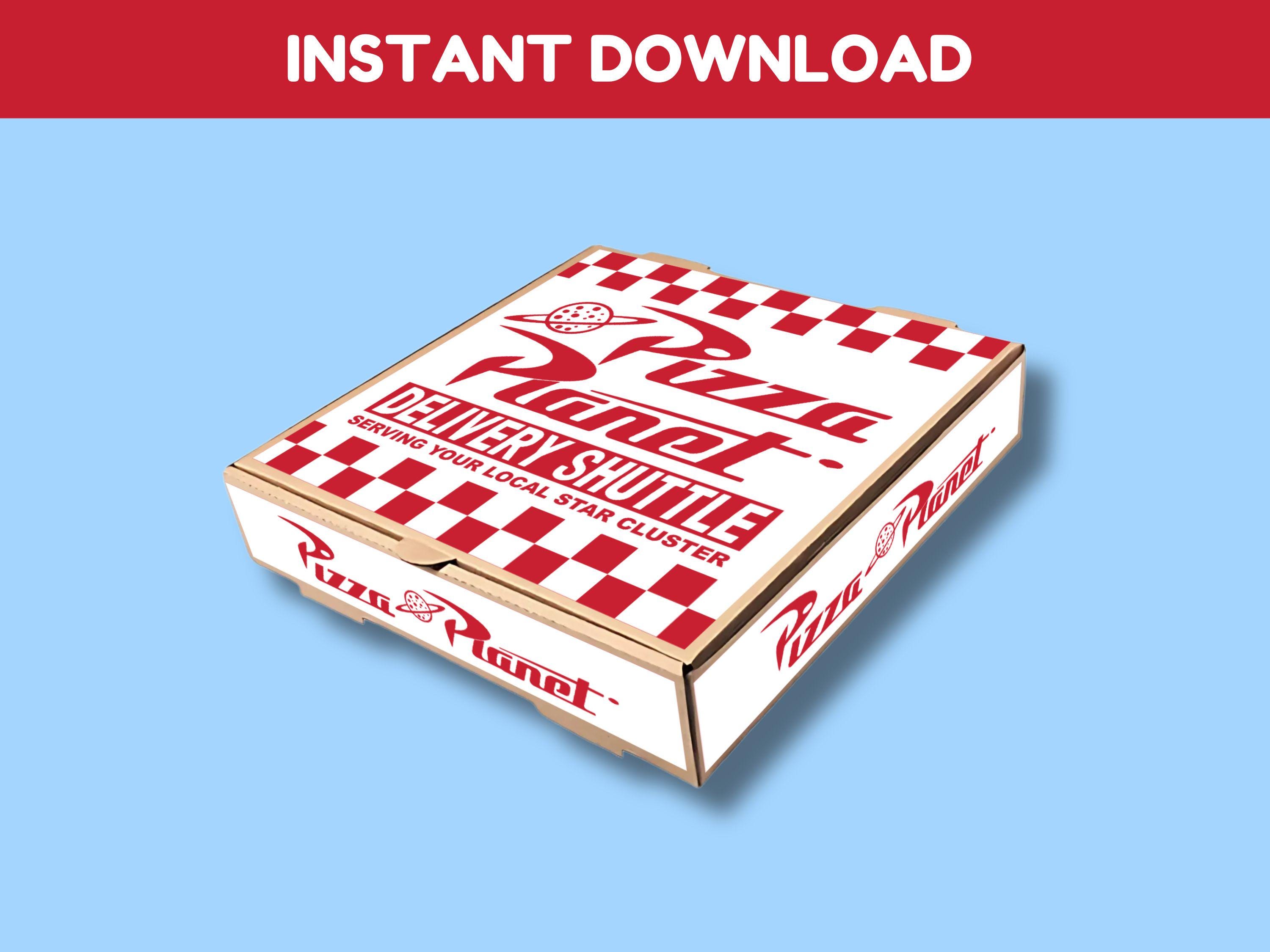 Pizza Planet Pizza Box Labels - Toy Story Party Decor (digital File ...