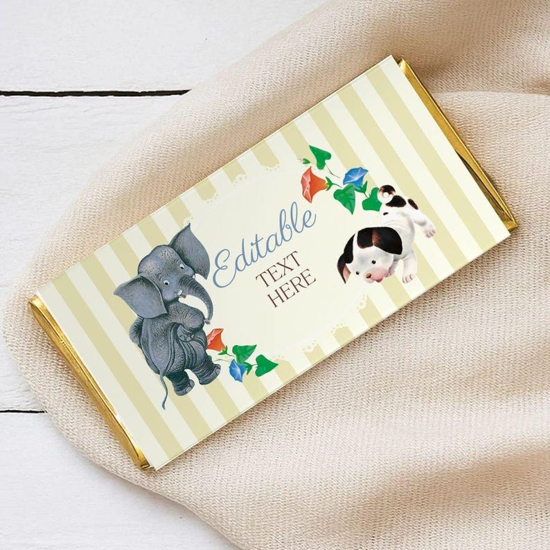 Editable Chocolate Bar Wrapper Template Little Golden Books | 1.55oz ...