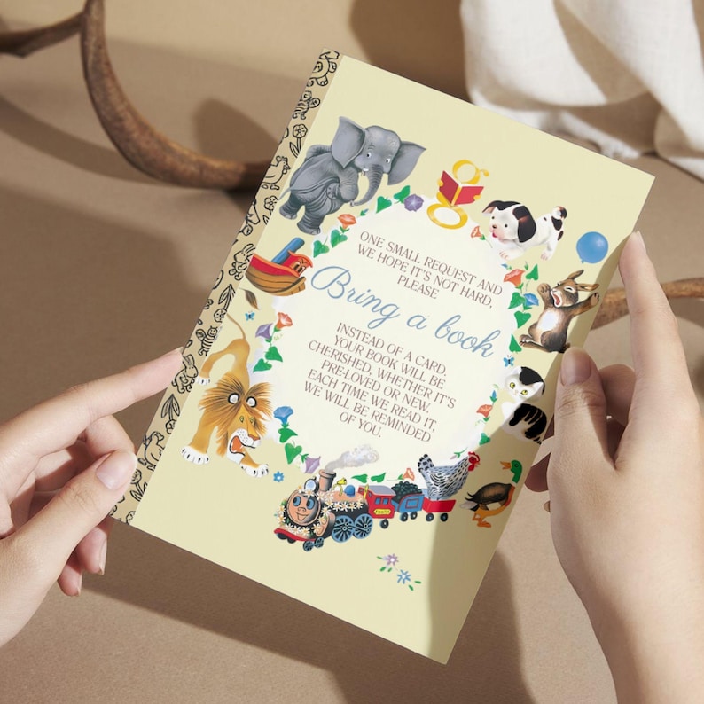 Little Golden Books Bring a Book Card: Baby Shower Birthday (digital ...