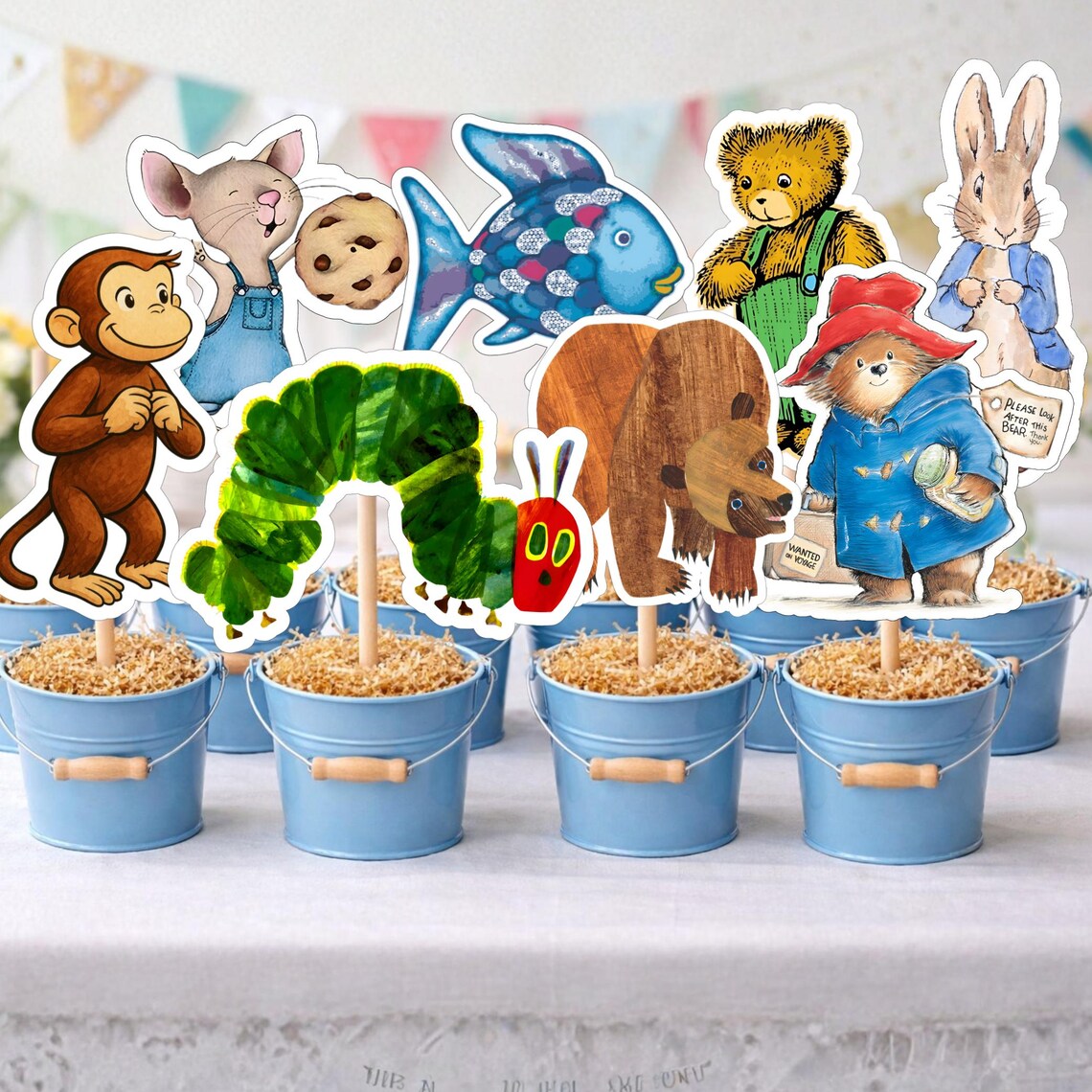 Printable Storybook Character Cutouts, Kids Book-themed Birthday Decor ...