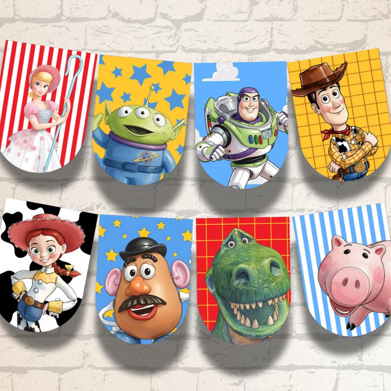 Toy Story Bunting Banner: Pixar Party Decoration (PDF Printable) - Etsy