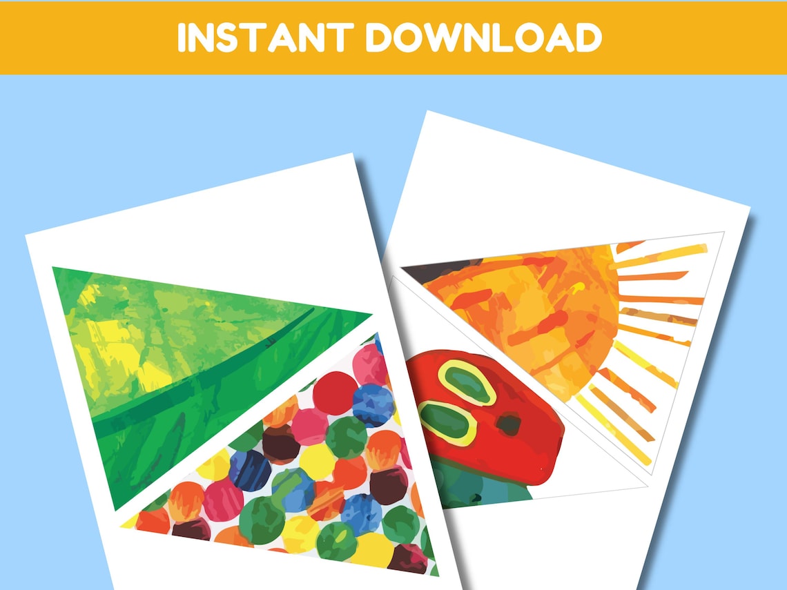 The Very Hungry Caterpillar Printable Bunting: Party Classroom Decor ...