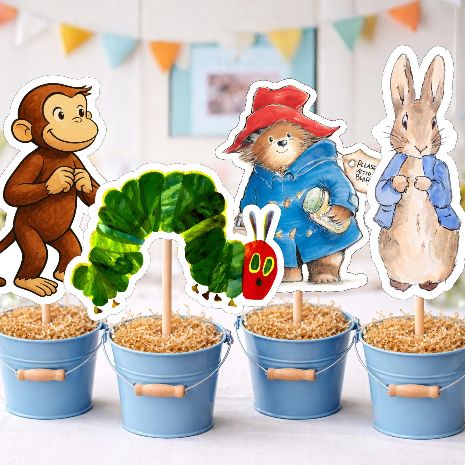 Printable Storybook Character Cutouts, Kids Book-themed Birthday Decor ...