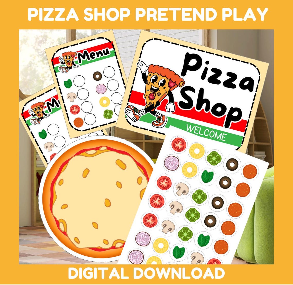 Pizza Pretend Play Printables – Fun & Educational Digital Download - Etsy