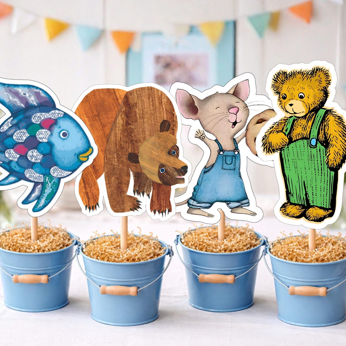 Printable Storybook Character Cutouts, Kids Book-themed Birthday Decor ...