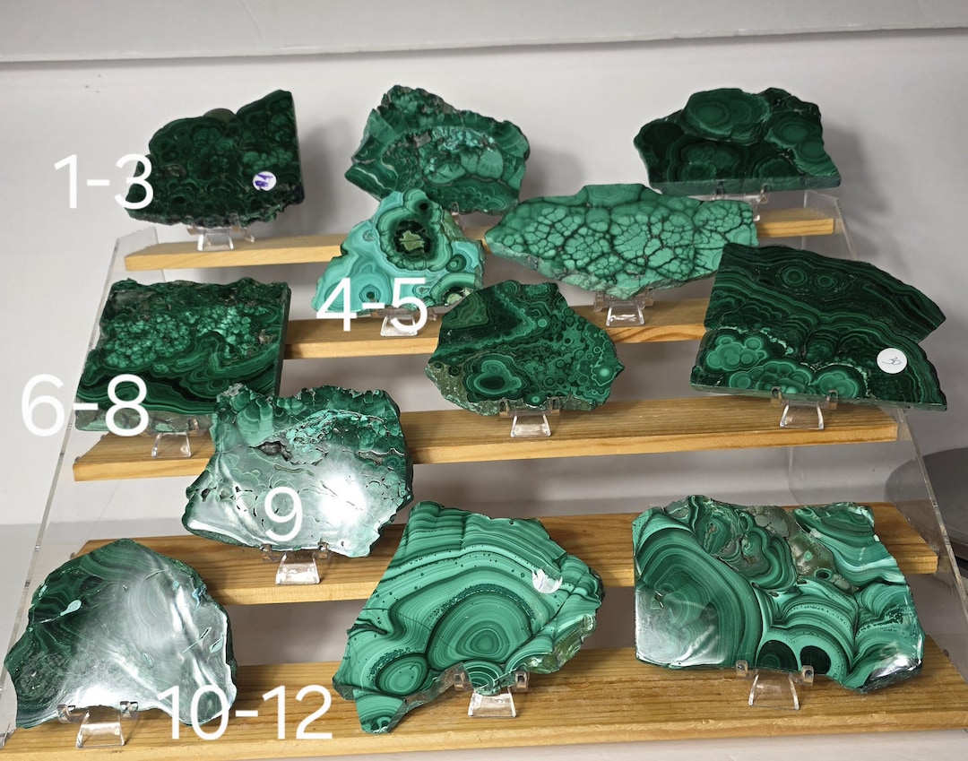 Natural Malachite Slabs by Luckycrystalsfamily (2k Sales) - Etsy