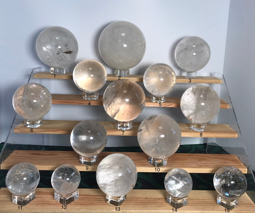 Natural Clear Quartz Sphere, Crystal Sphere, Clear Quartz Sphere - Etsy