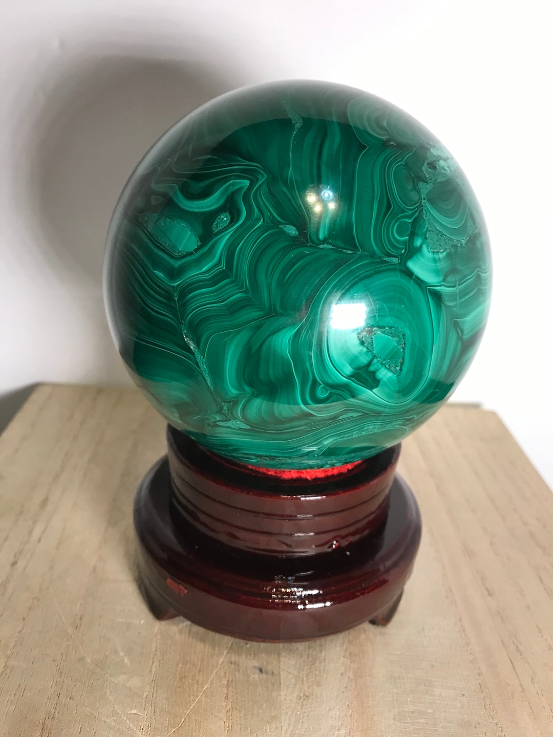 Malachite Sphere, Crystal Sphere 2355g/103mm - Etsy