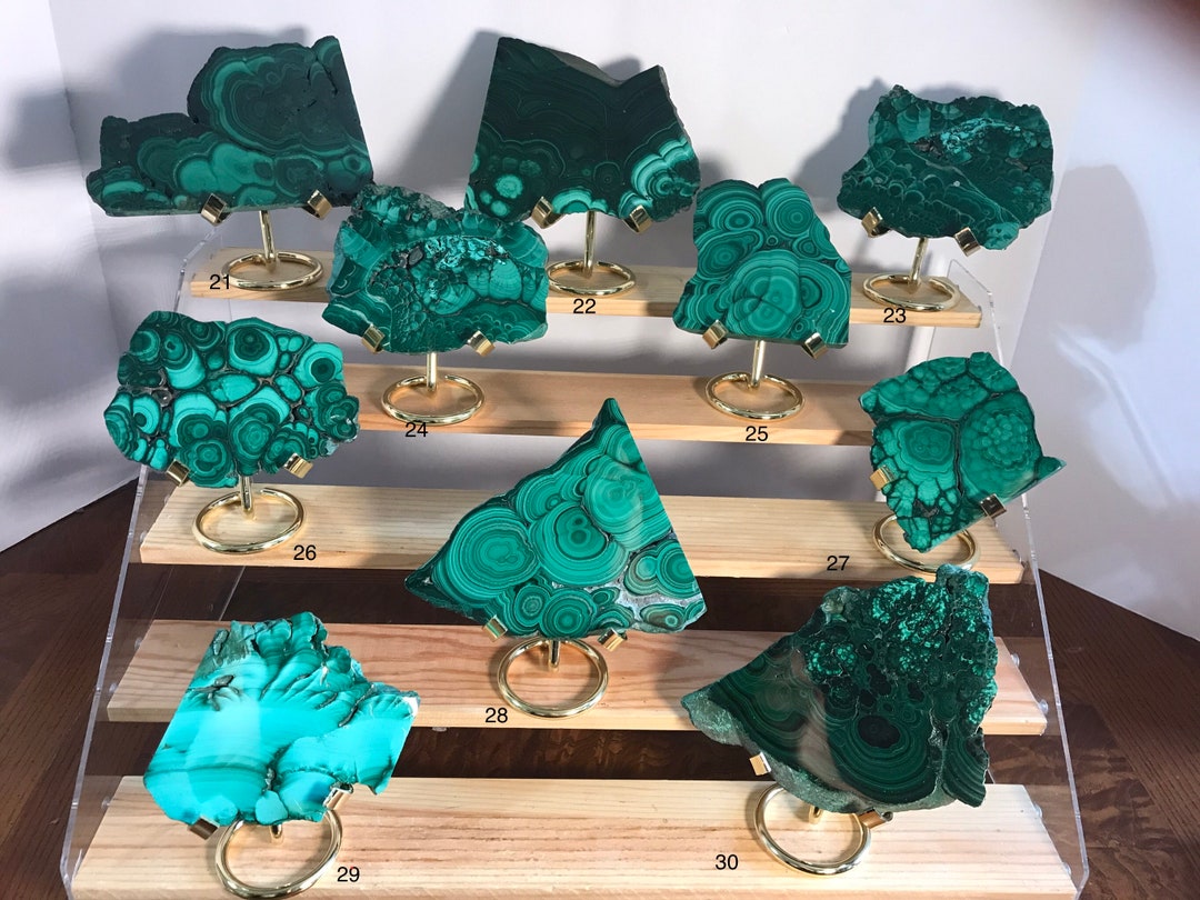 Natural Malachite Slab Crystal Slabs Green Malachite - Etsy