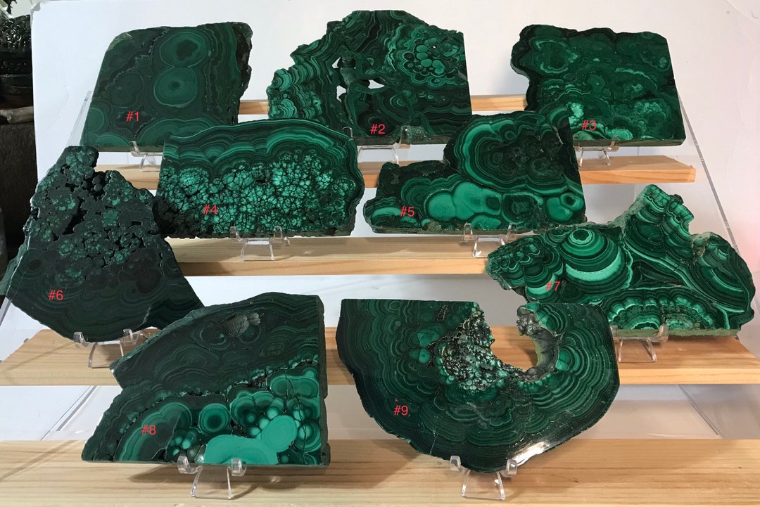 Natural Malachite Slab Malachite Slabs - Etsy