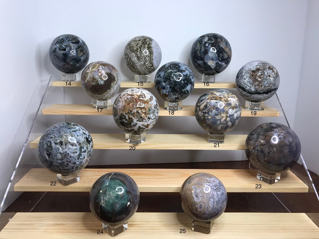 Natural Ocean Jasper Spheres - Etsy