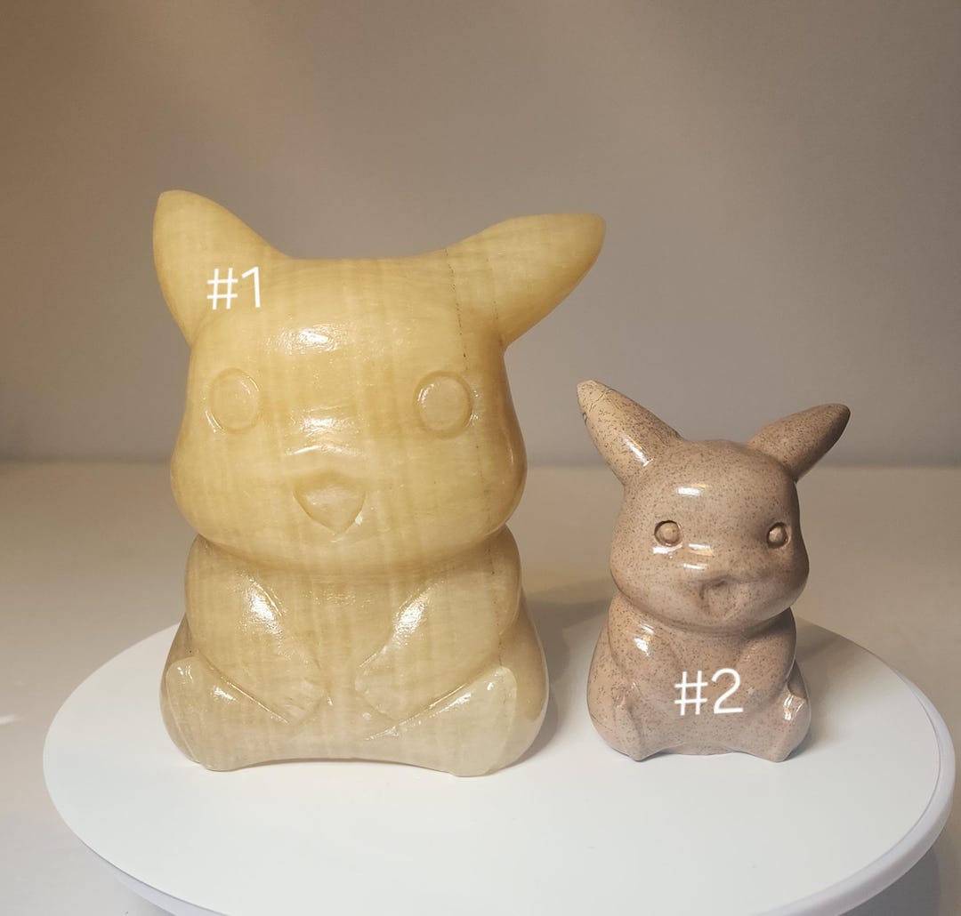 Natural Pikachu Crystal Carving by Luckycrystalsfamily (1.5k Sales) - Etsy