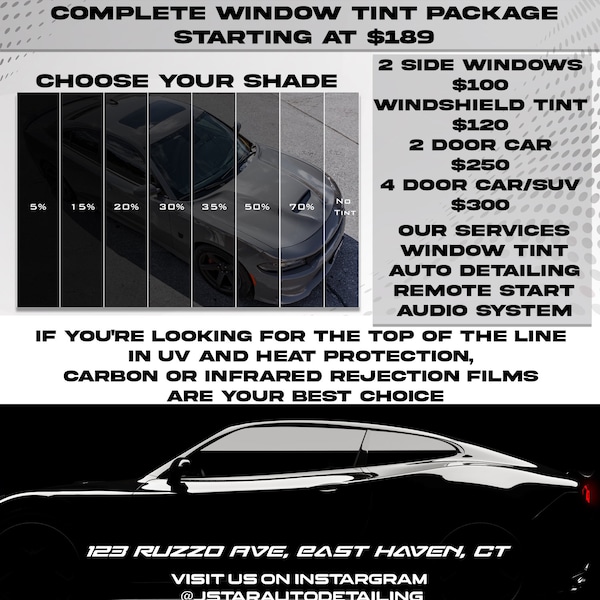Window Tint Flyer - Etsy