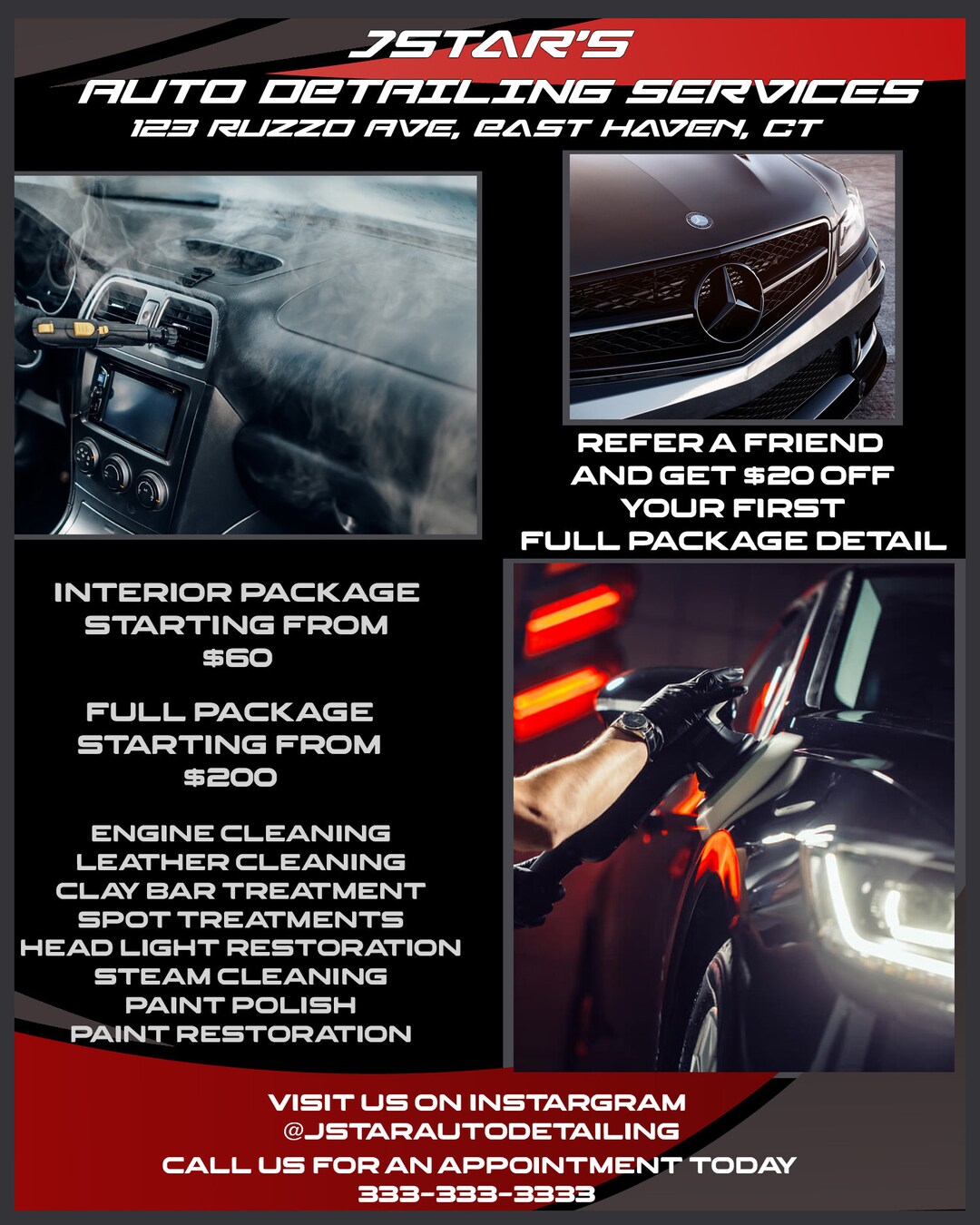 Car Detailing Flyer | Car Wash Template | Business Flyer | Editable ...