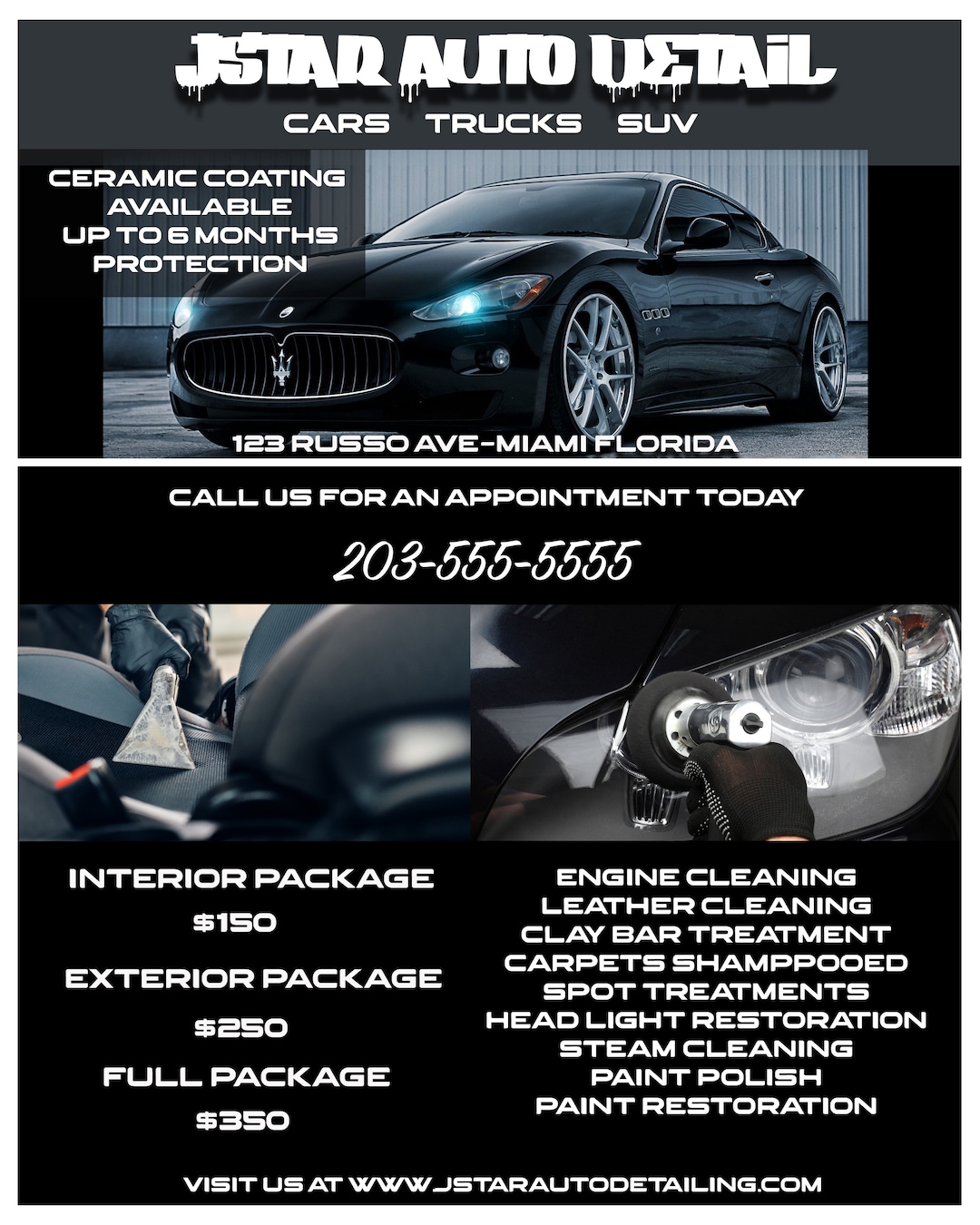 Car Detailing Flyer | Car Wash Template | Business Flyer | Editable ...