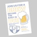Diaper Keg Invitation Editable Baby Shower Invitation Template Canva ...