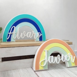 Rainbow With Personalized Name. Various Models and Colors to Choose ...