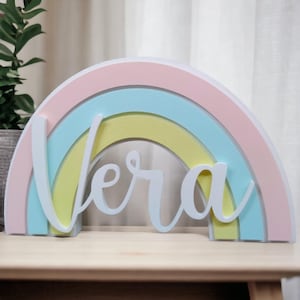 Rainbow With Personalized Name. Various Models and Colors to Choose ...