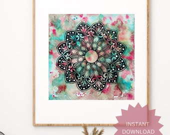 Spiritual Decor, Spiritual Mandala, Mandala Wall Art, Spiritual Wall ...